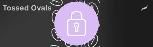 Tossed Ovals Pattern Layout