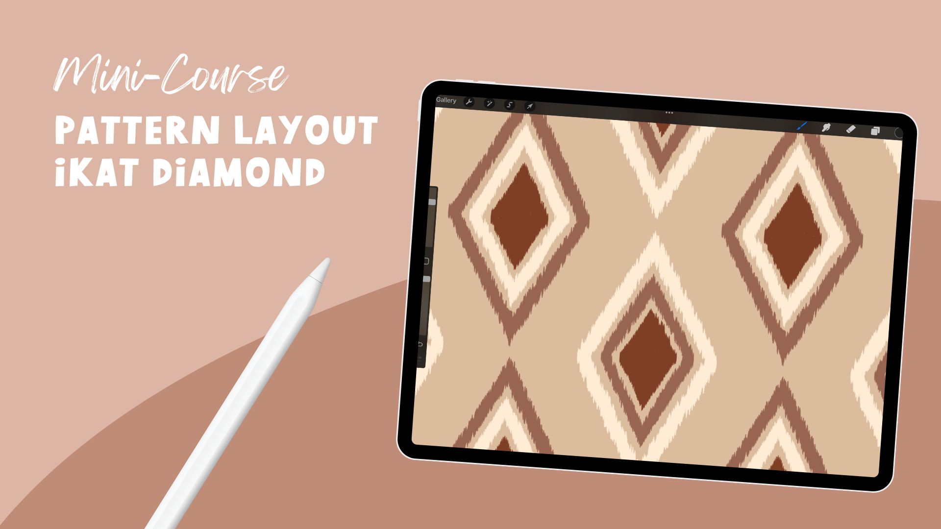 Ikat Diamond Pattern Layout